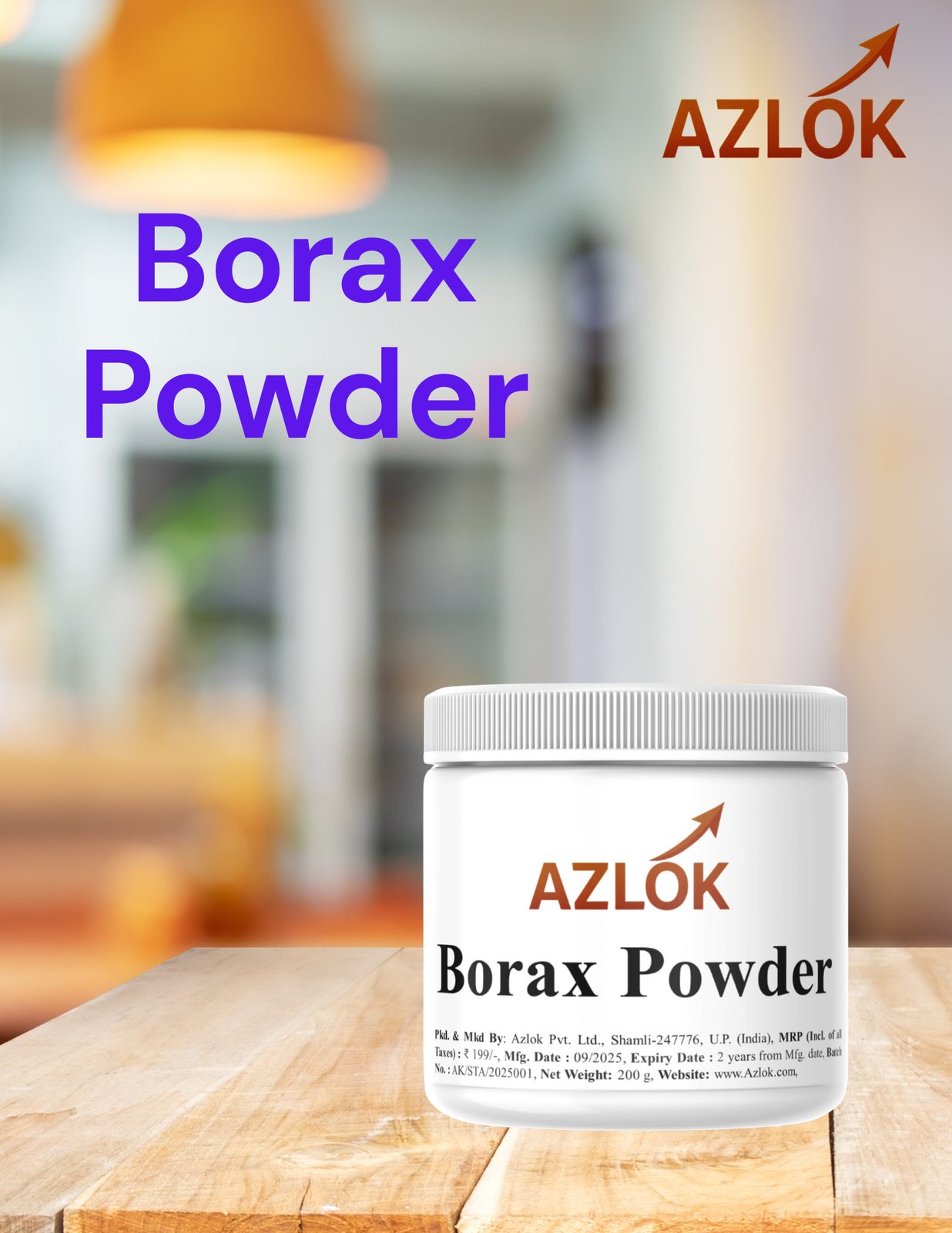 Azlok Borax Powder 200g | Azlok